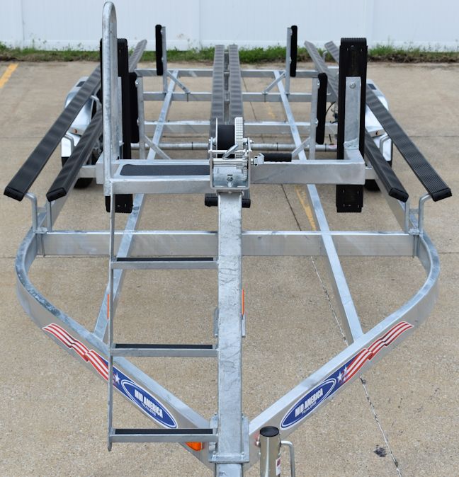 Pontoon Boat Trailer Galvanized Tandem Axle